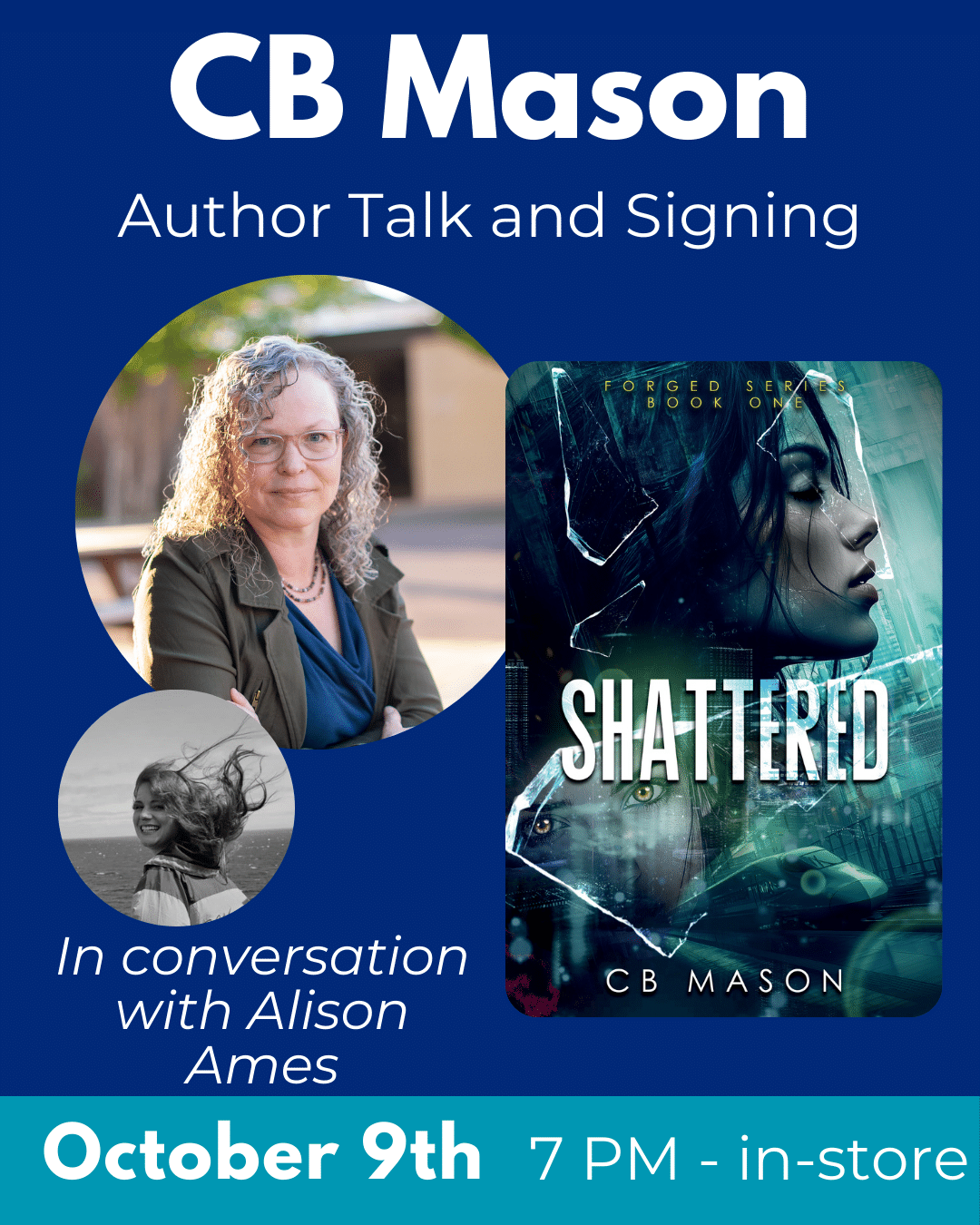 CB Mason Author Discussion and Book Signing - Shattered | Visit Boise
